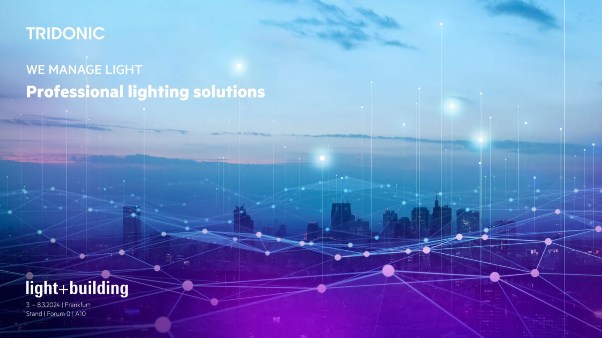 Tridonic: Neues Standkonzept für Light + Building 2024 • LICHT